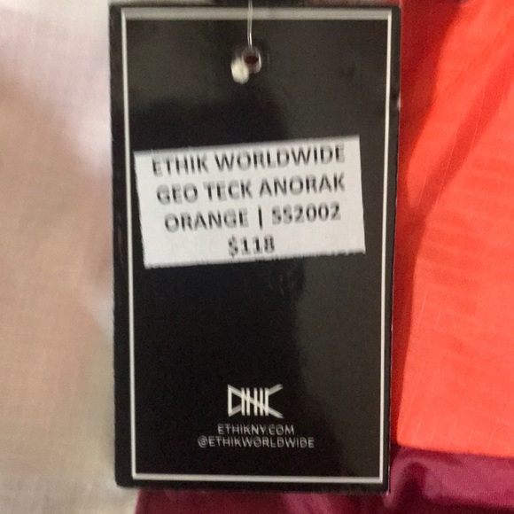 Ethik | Jackets & Coats | Ethik Worldwide Geo Teck Anorak Jacket | Poshmark